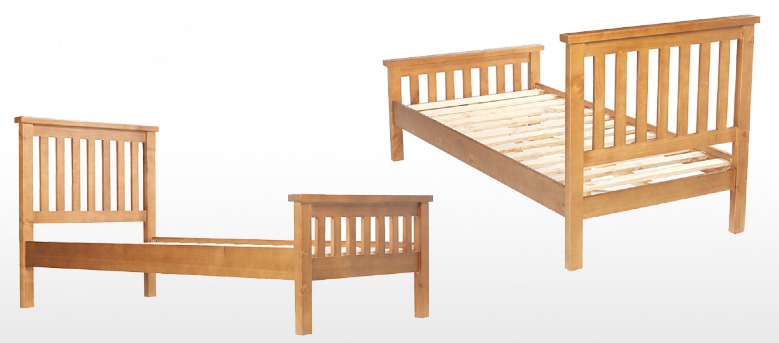 Devon Pine Single Bed (3') | Quercus Living