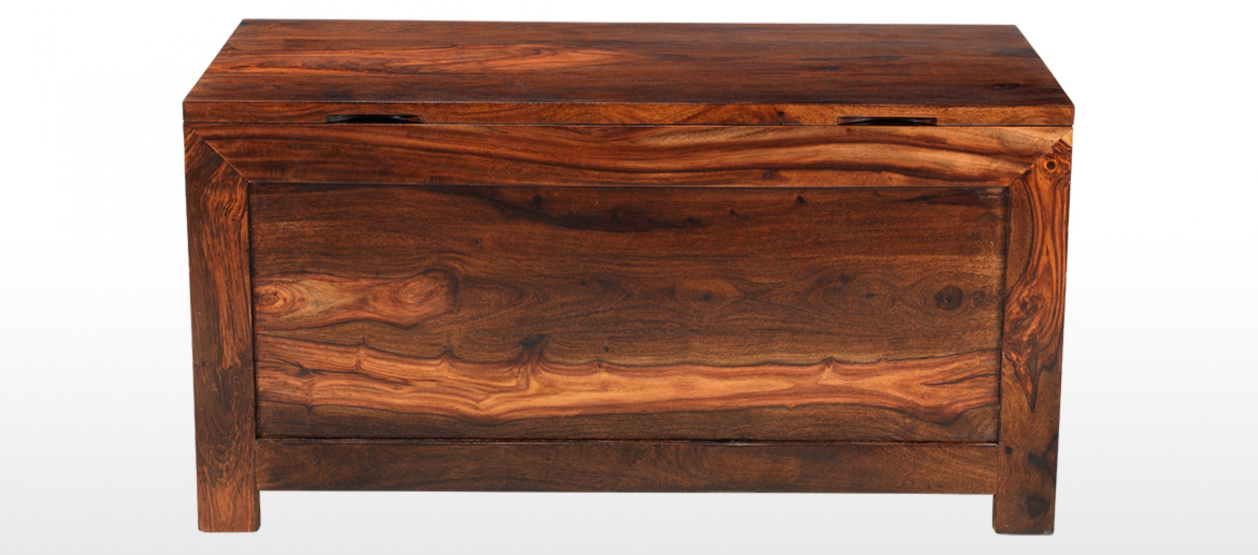 Cube Sheesham Blanket Box | Quercus Living