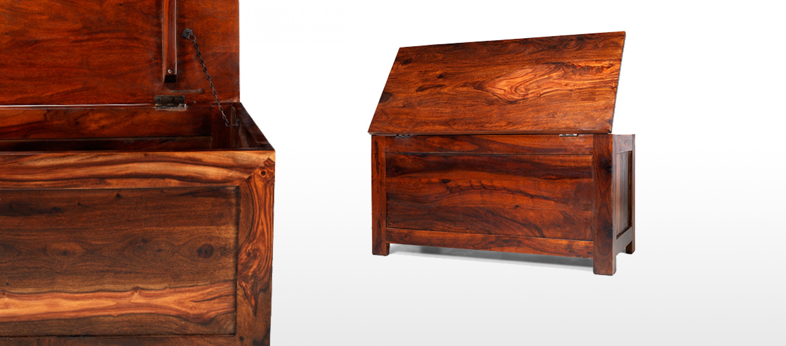 Cube Sheesham Blanket Box | Quercus Living