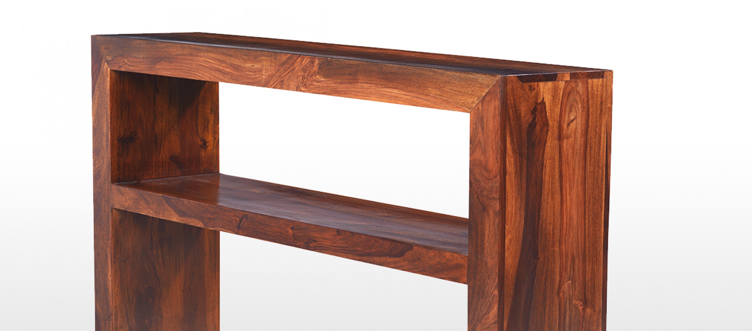 Cube Sheesham Console Table | Quercus Living