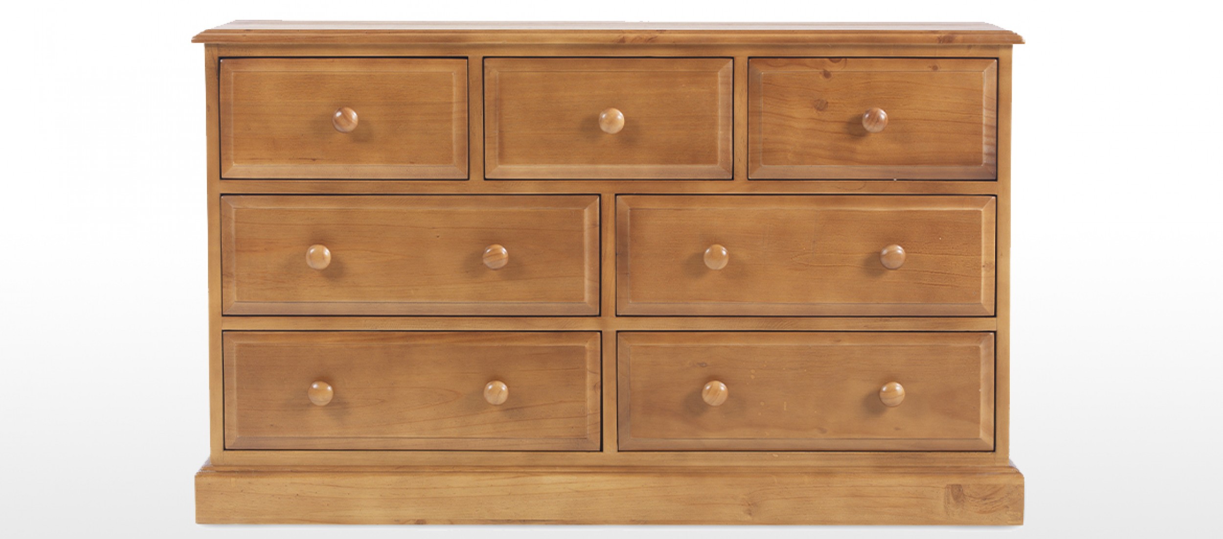 Essentials Pine 3 Over 4 Chest of Drawers | Quercus Living