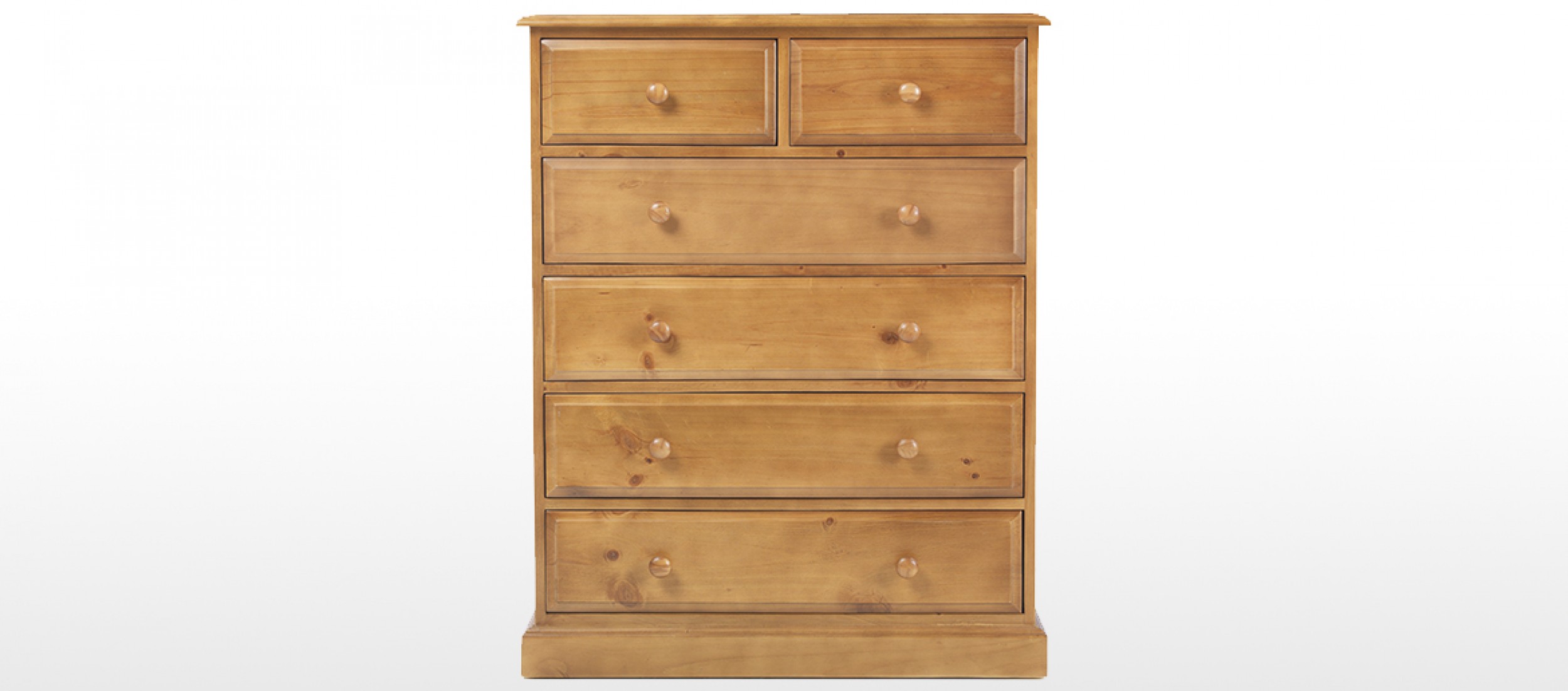 Essentials Pine 6 Drawer Chest of Drawers | Quercus Living