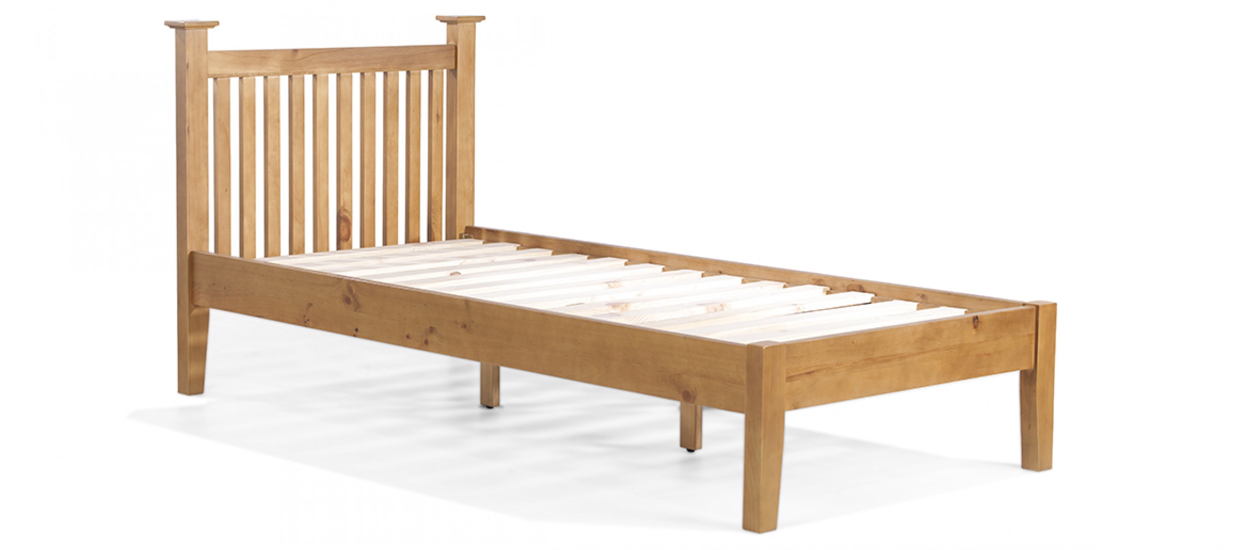 Essentials Pine Single Bed (3') | Quercus Living