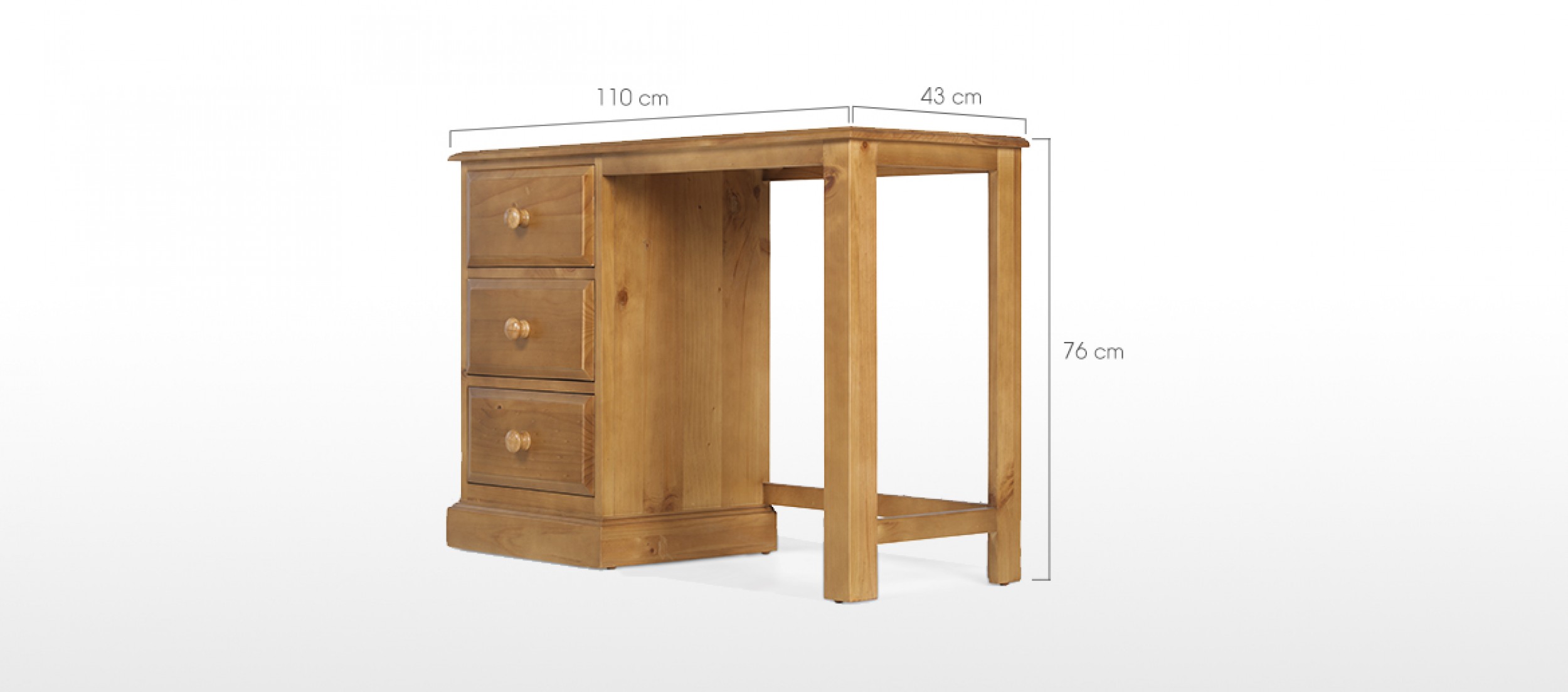 Essentials Pine Dressing Table | Quercus Living
