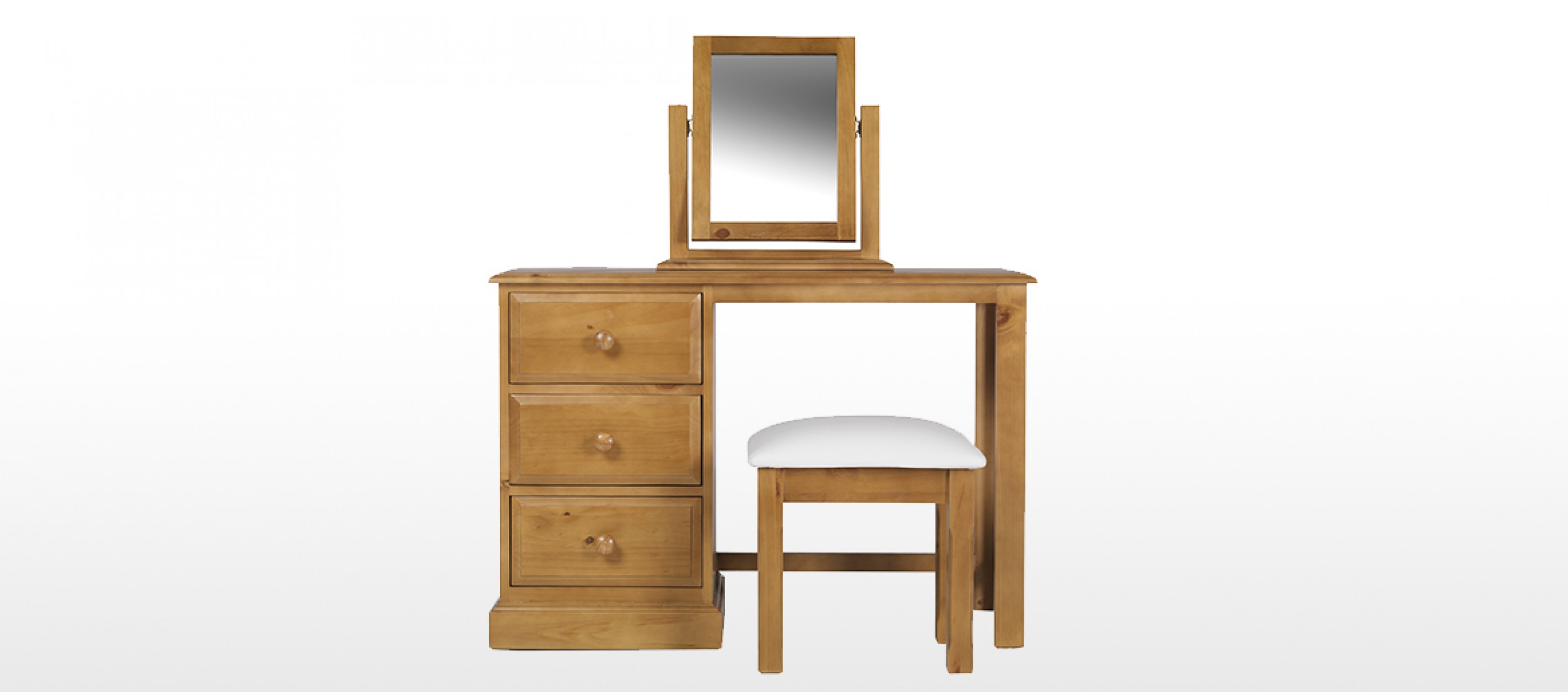 Essentials Pine Dressing Table Set | Quercus Living